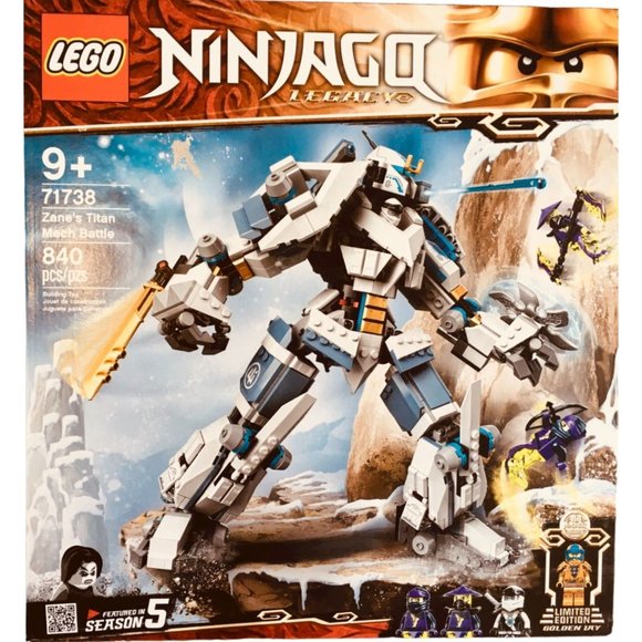 Lego | Toys | Lego Ninjago Legacy Zanes Titan Mech Battle 7738 New 84 ...